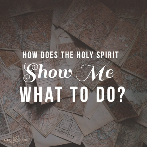 How Does the Holy Spirit Show Me What to Do? - Ever Thine Home